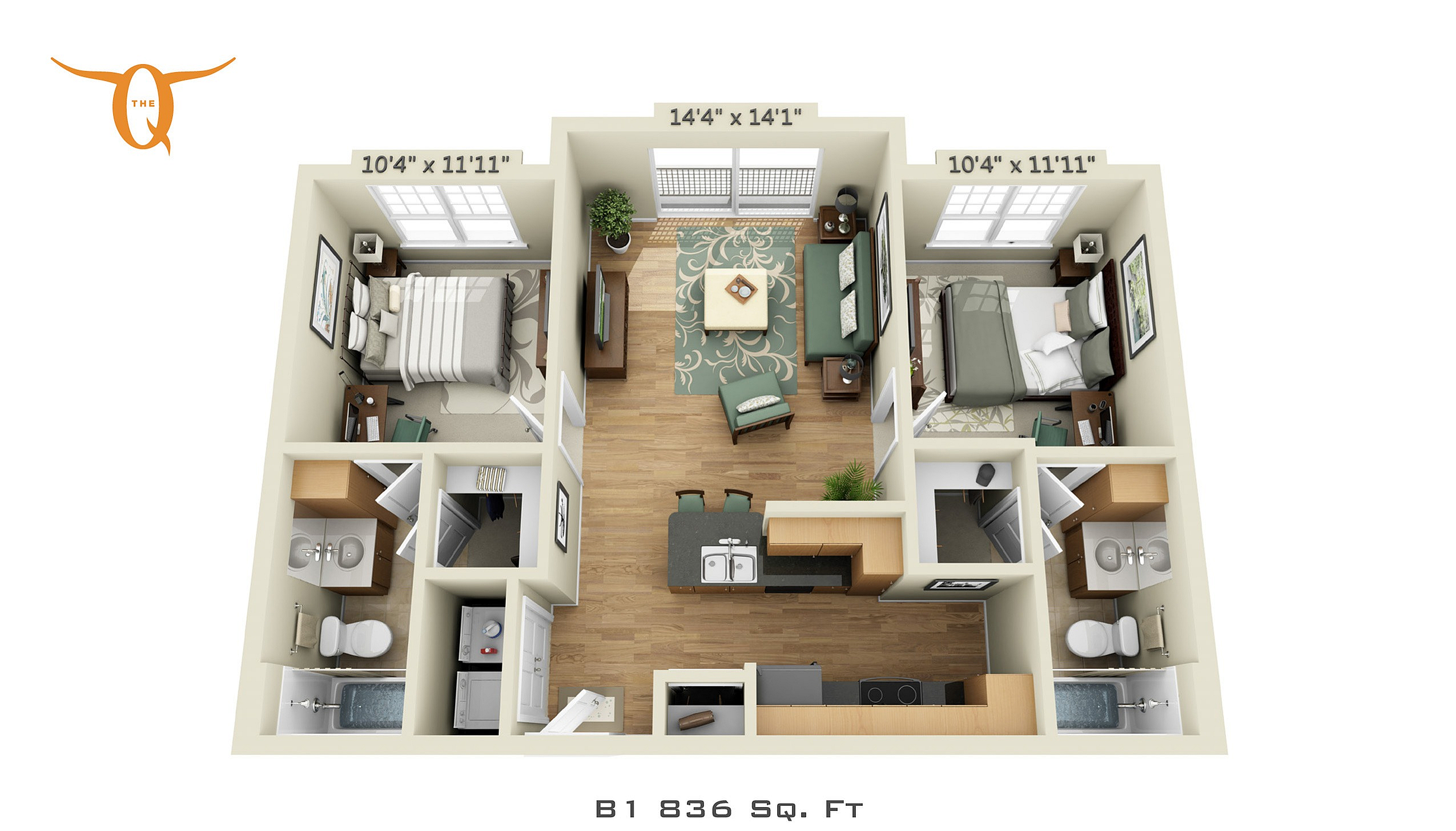 Explore 1-3 Bedroom Student Apartments for Rent in Austin