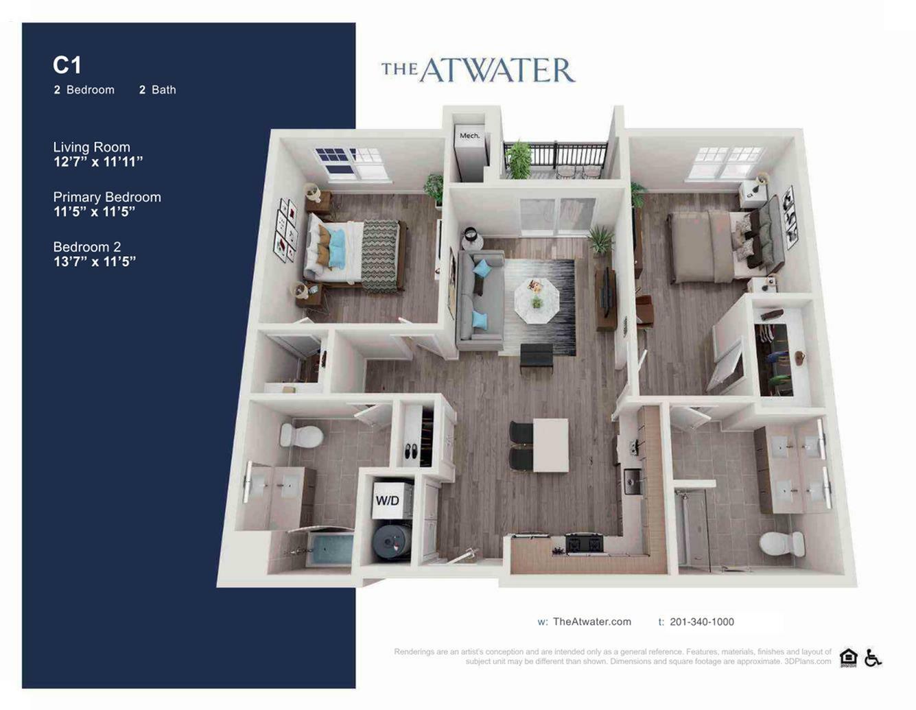 Studio - 2 Bed Apartments - Check Availability | The Atwater