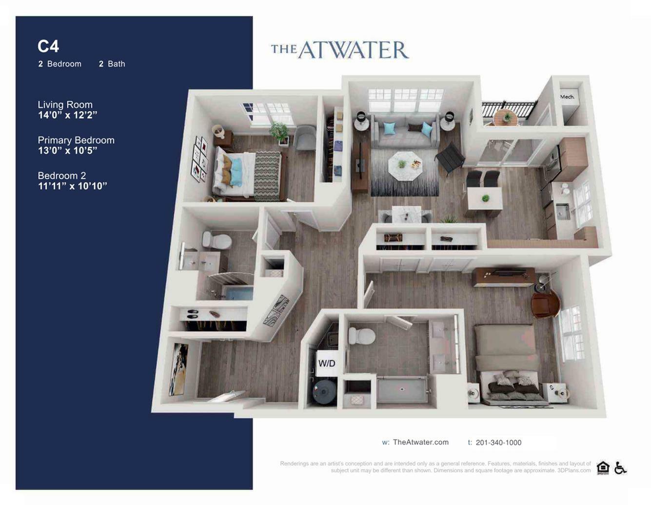Studio - 2 Bed Apartments - Check Availability | The Atwater