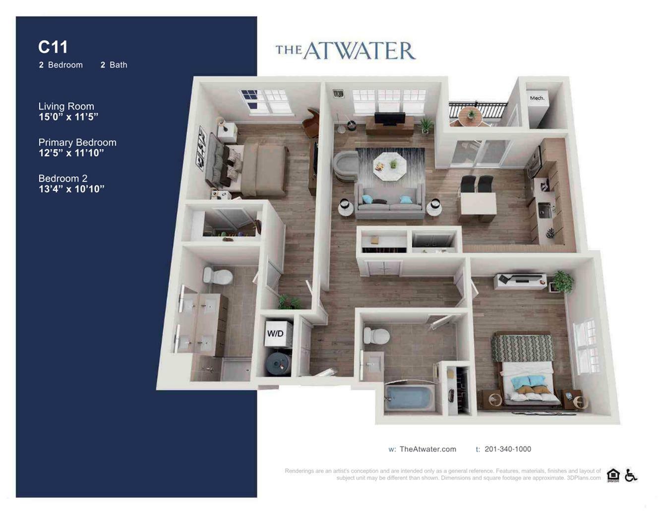 Studio - 2 Bed Apartments - Check Availability | The Atwater
