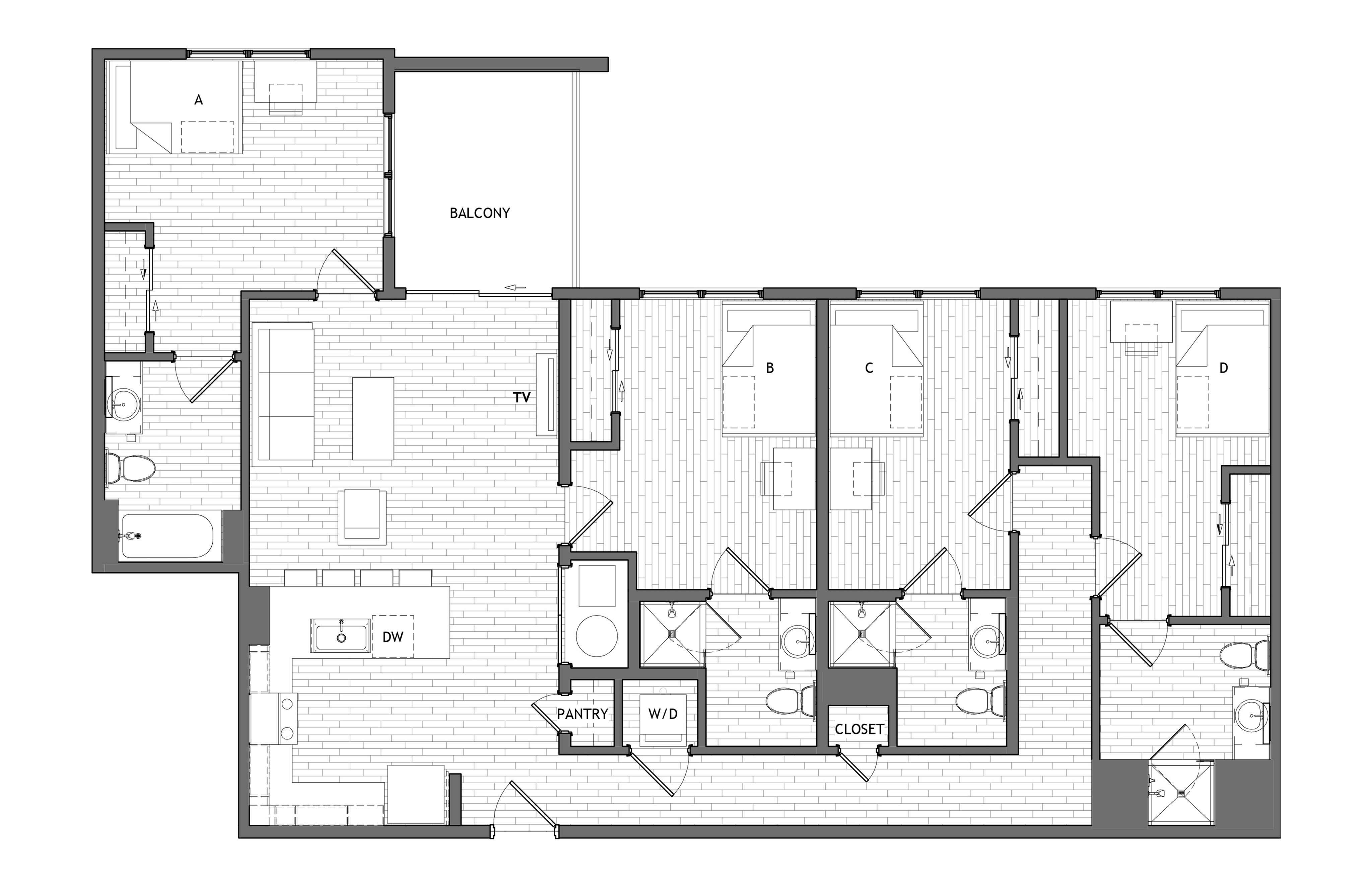 Apartment Floor Plans & Layouts | Uncommon Auburn