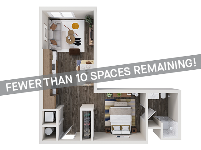 1x1 Junior | 1 Bed Apartment | The Archive