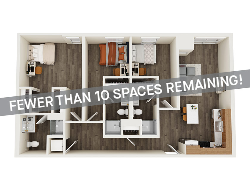 3x3 | 3 Bed Apartment | Identity Dinkytown