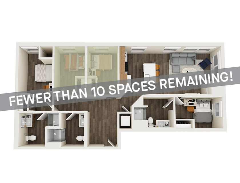 4x3 | 4 Bed Apartment | Identity Dinkytown