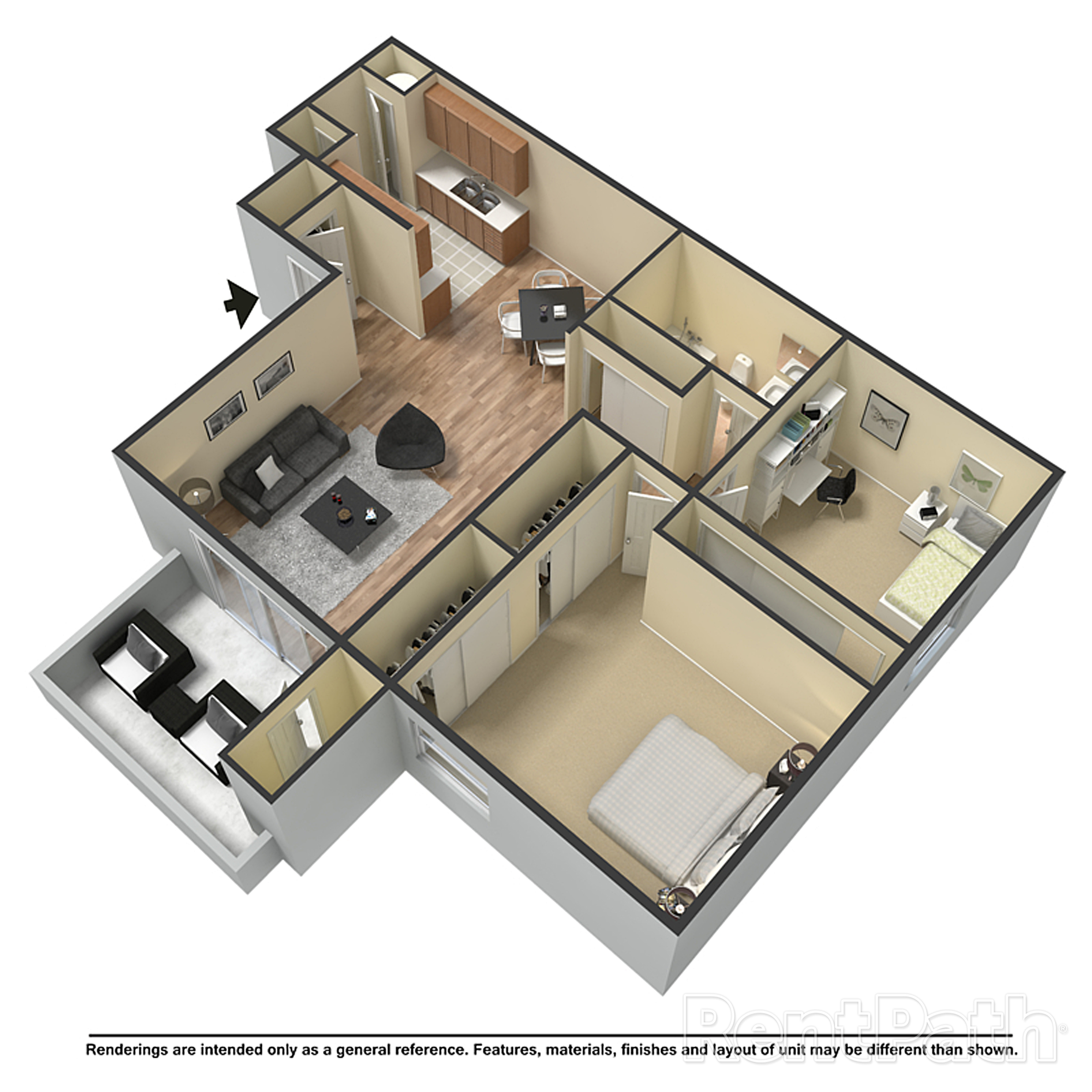 Water Edge Upgraded | 2 Bed Apartment | The Confluence