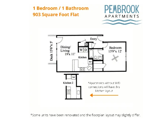 1 - 3 Bed Apartments - Check Availability | Pembrook Apartments