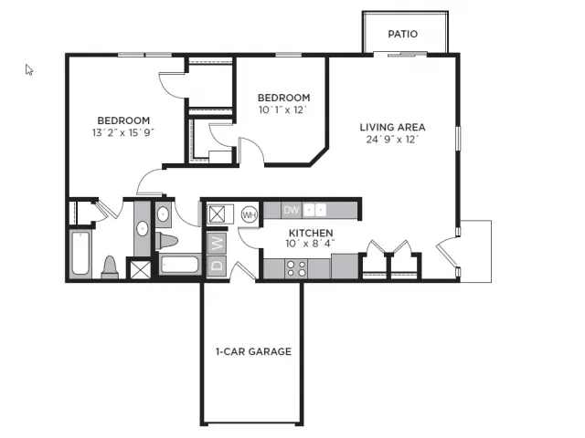 Find 1-, 2 and 3 Bedroom Floor Plans | LC New Albany Apartments & Townhomes