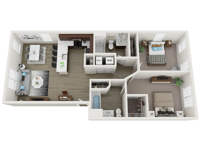 Greystone II | 2 Bed Apartment | LC Brier Creek