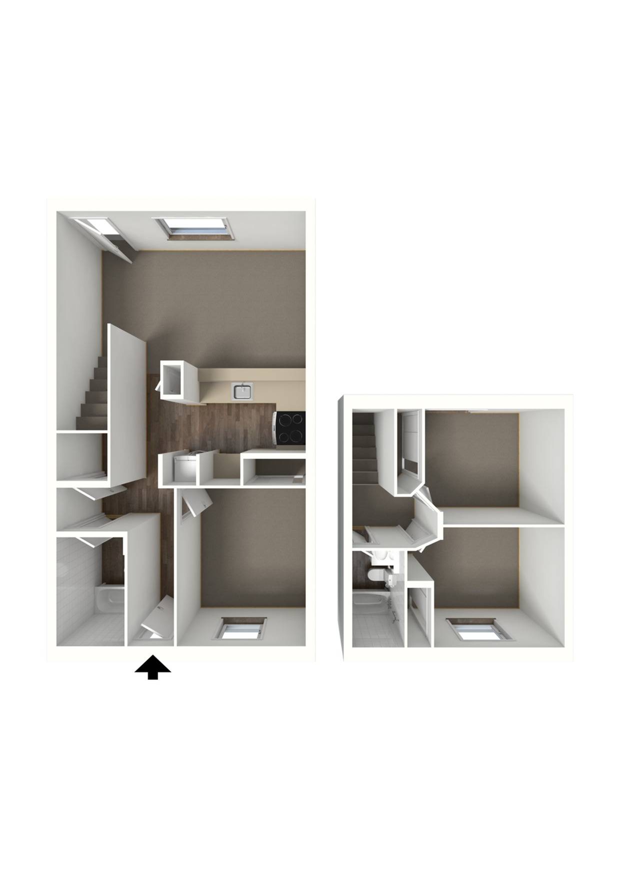 3x2 | 3 Bed Apartment | Rainier Apartments