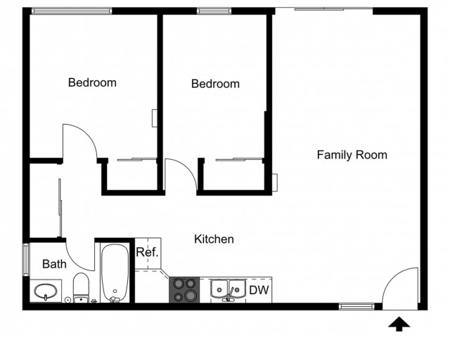Two Bedroom | 2 Bed Apartment | Main Street Terrace