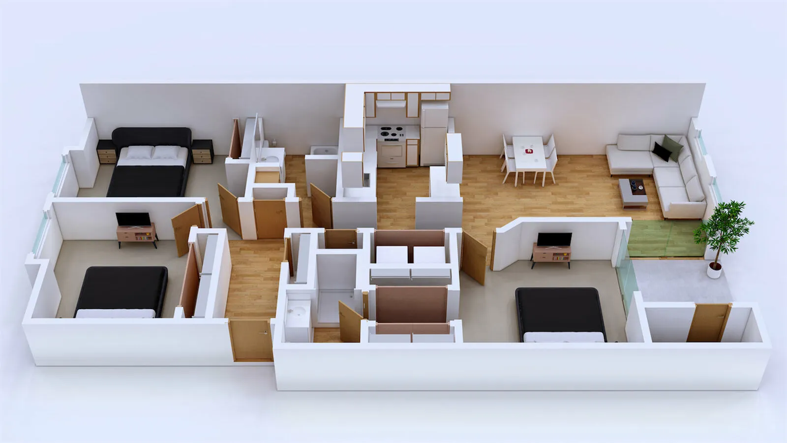 3X2 | 3 Bed Apartment | Allen Street