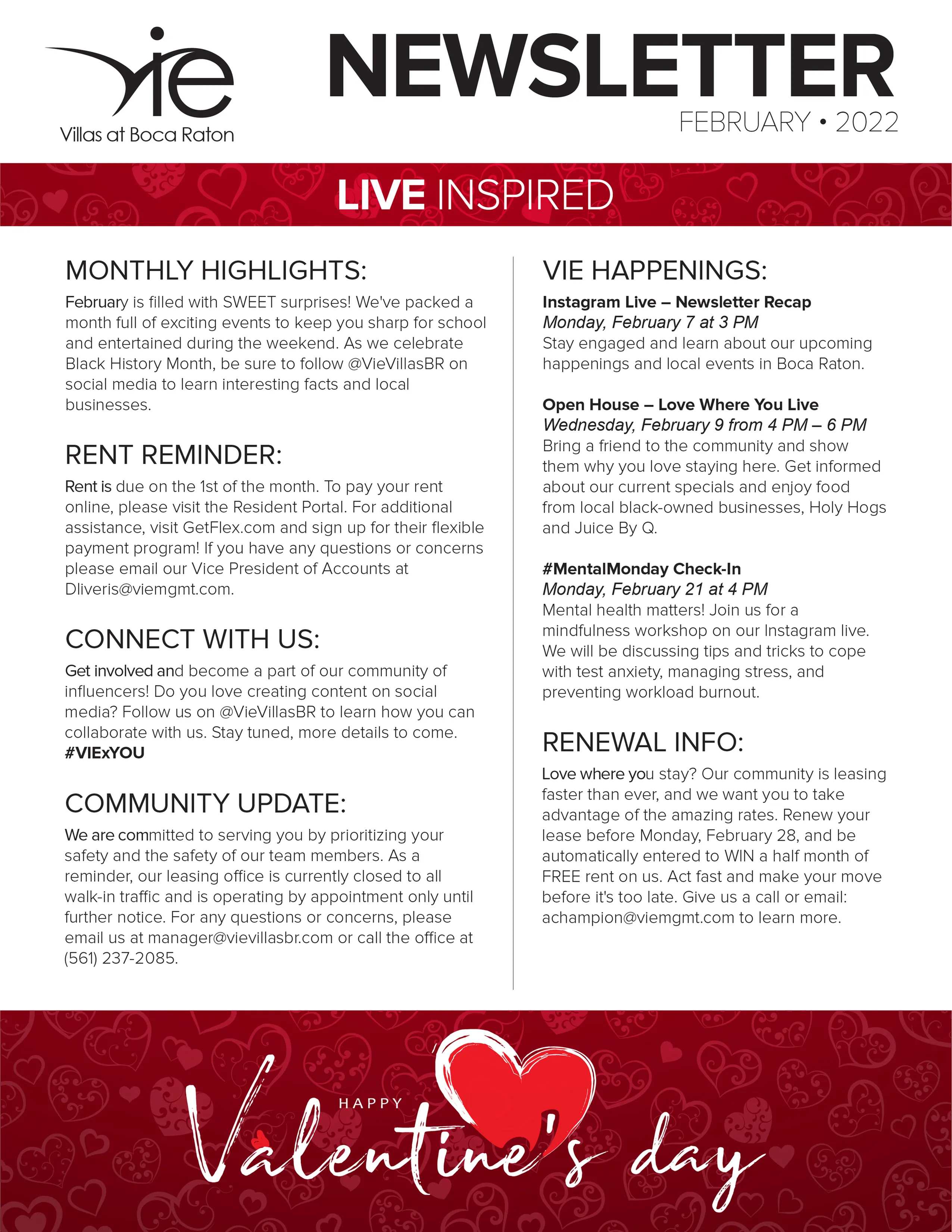 Monthly Newsletter (February 2022)