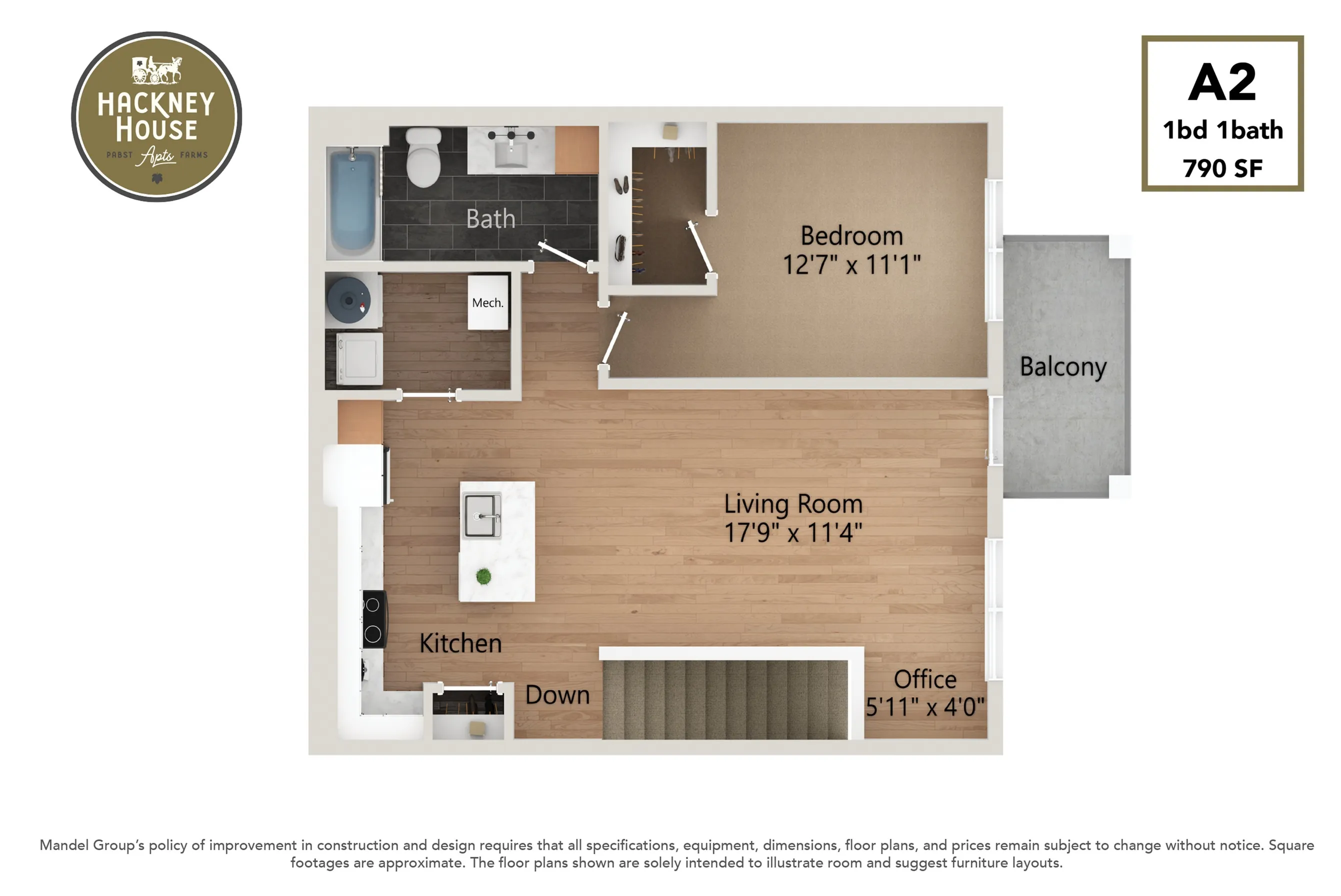 A2 | 1 Bed Apartment | Hackney House Apartments