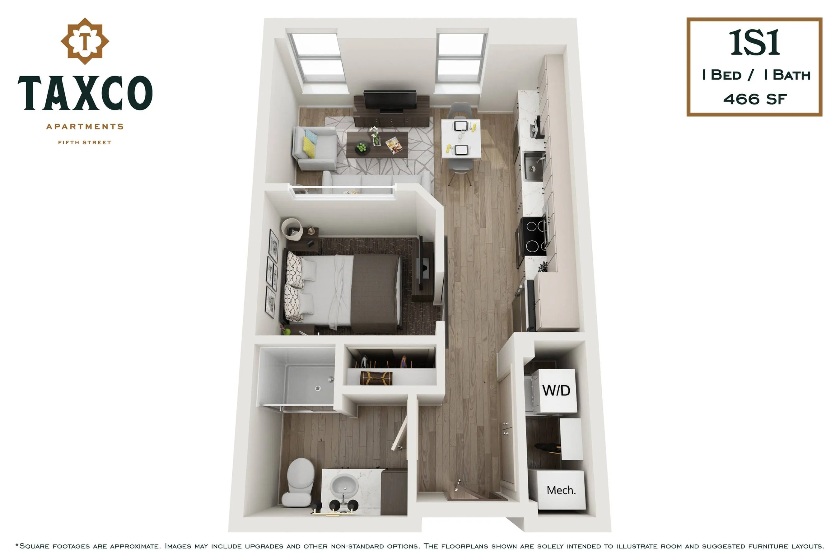 1S1 | 1 Bed Apartment | Taxco Apartments