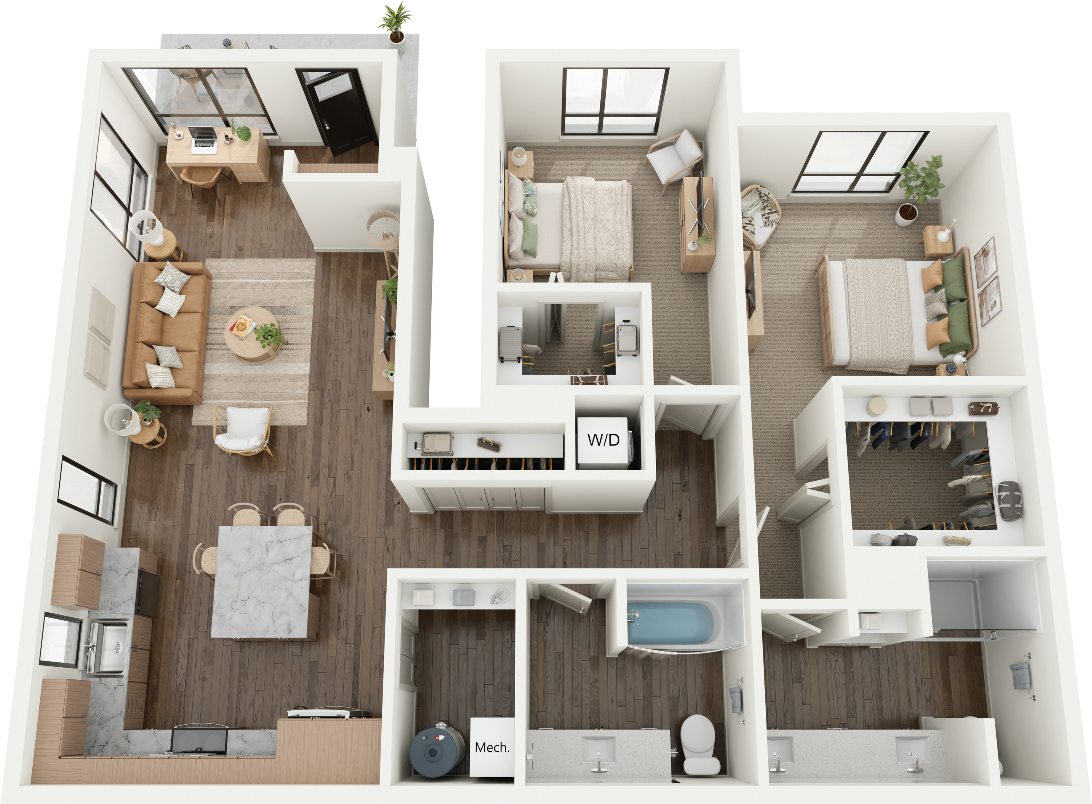 1 - 3 Bed Apartments - Check Availability | Norden Range Apartments