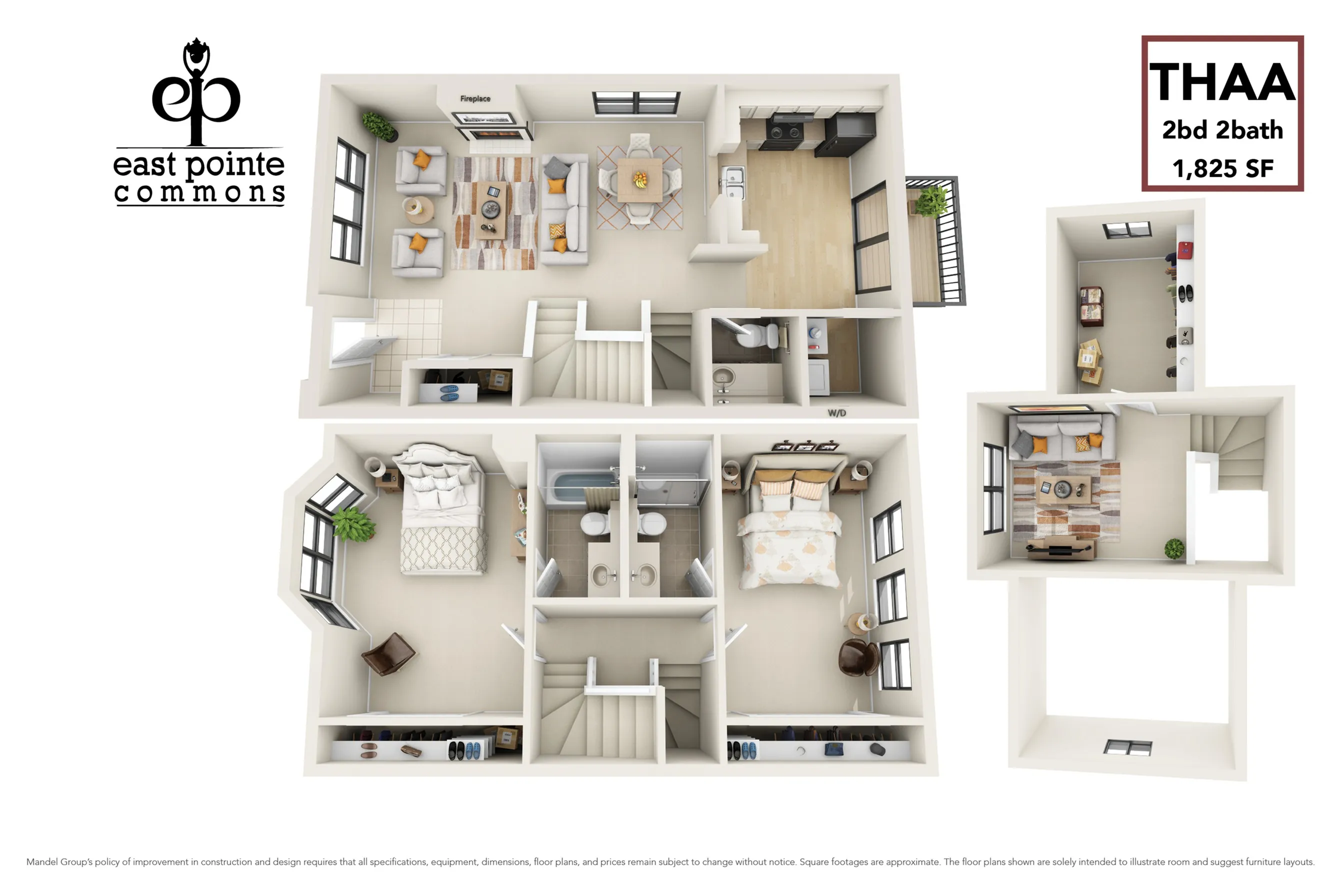 1 - 3 Bed Apartments - Check Availability | East Pointe Commons