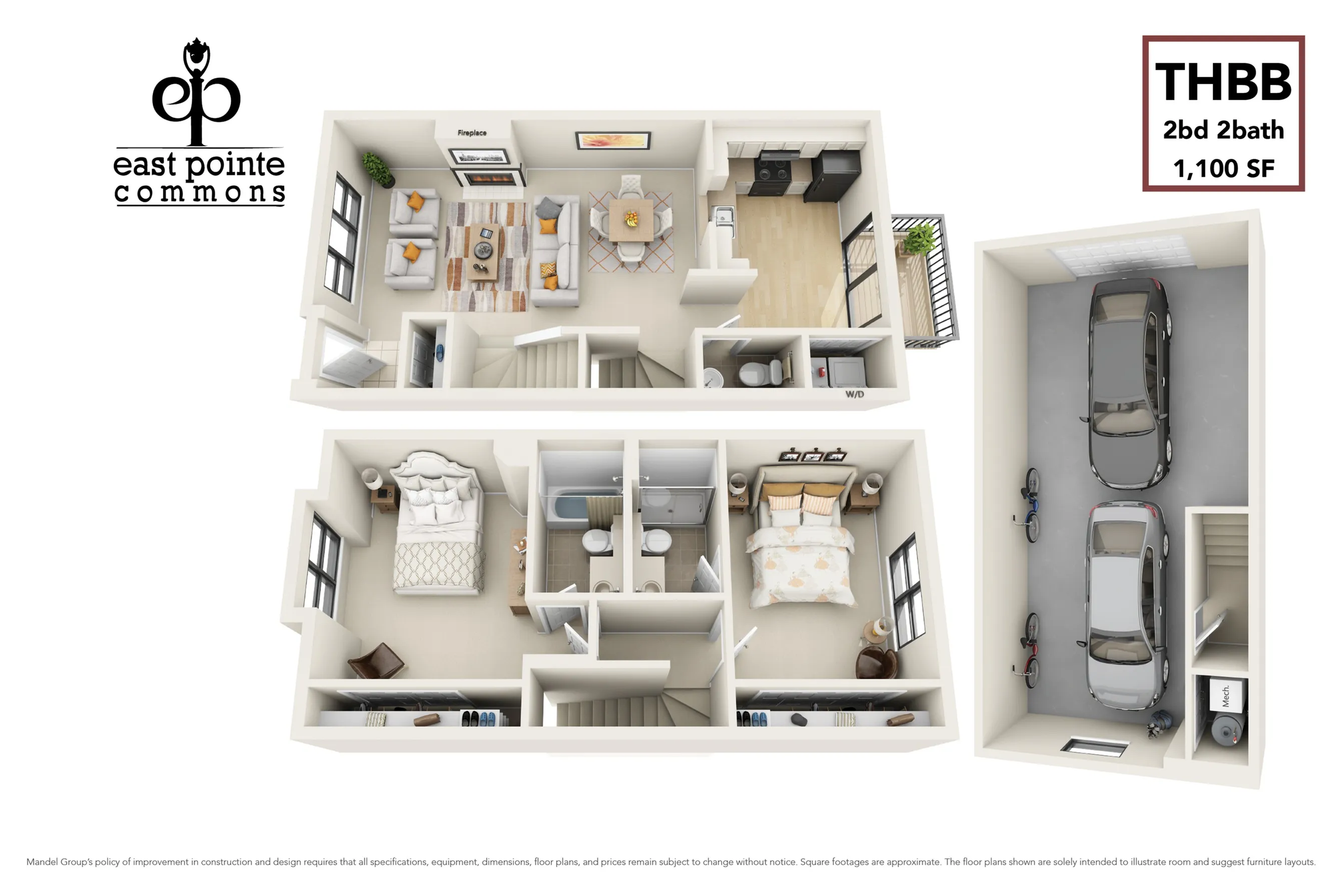 1 - 3 Bed Apartments - Check Availability | East Pointe Commons