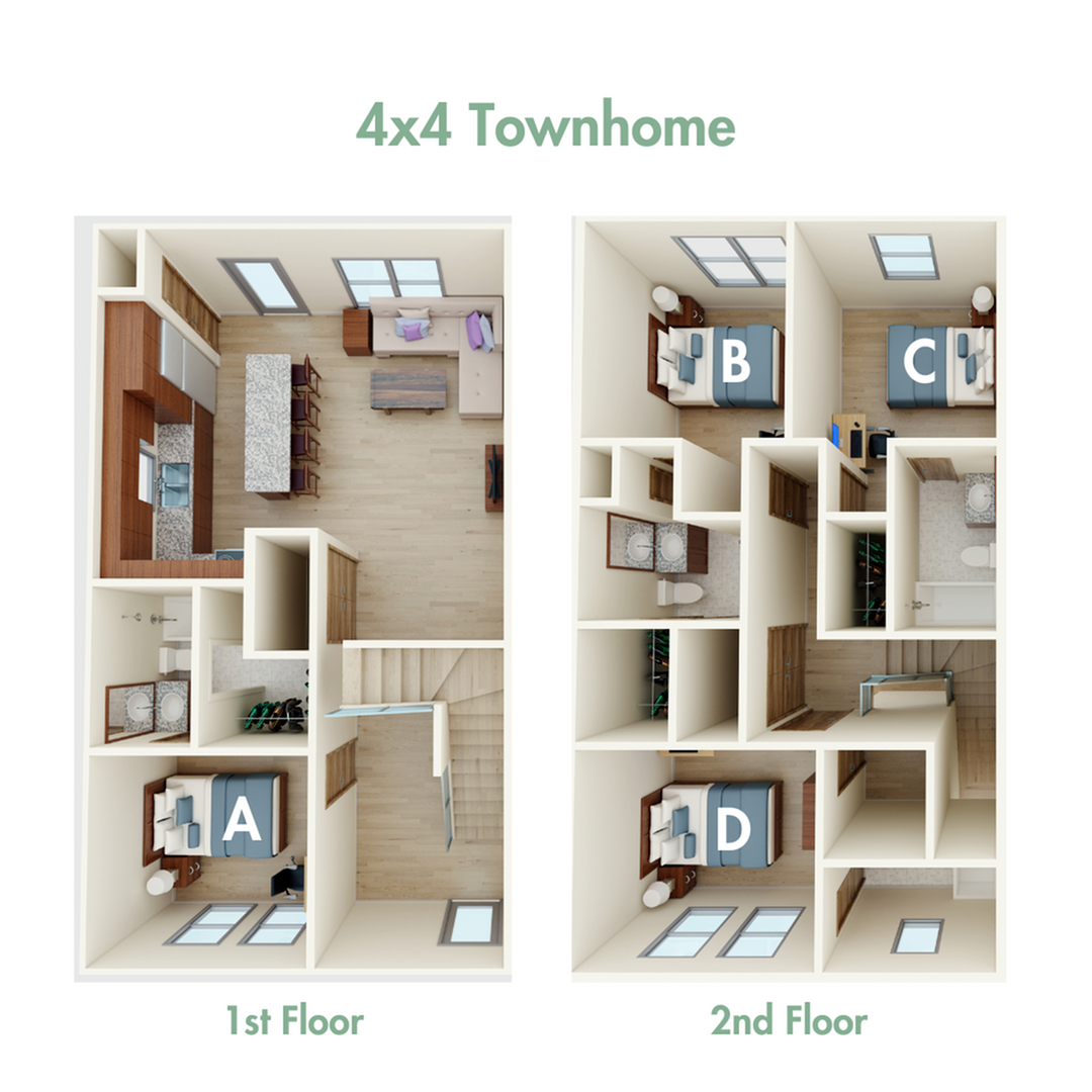 Floor Plans & Availability | Ivy Row at Troy | Troy, Alabama Student ...