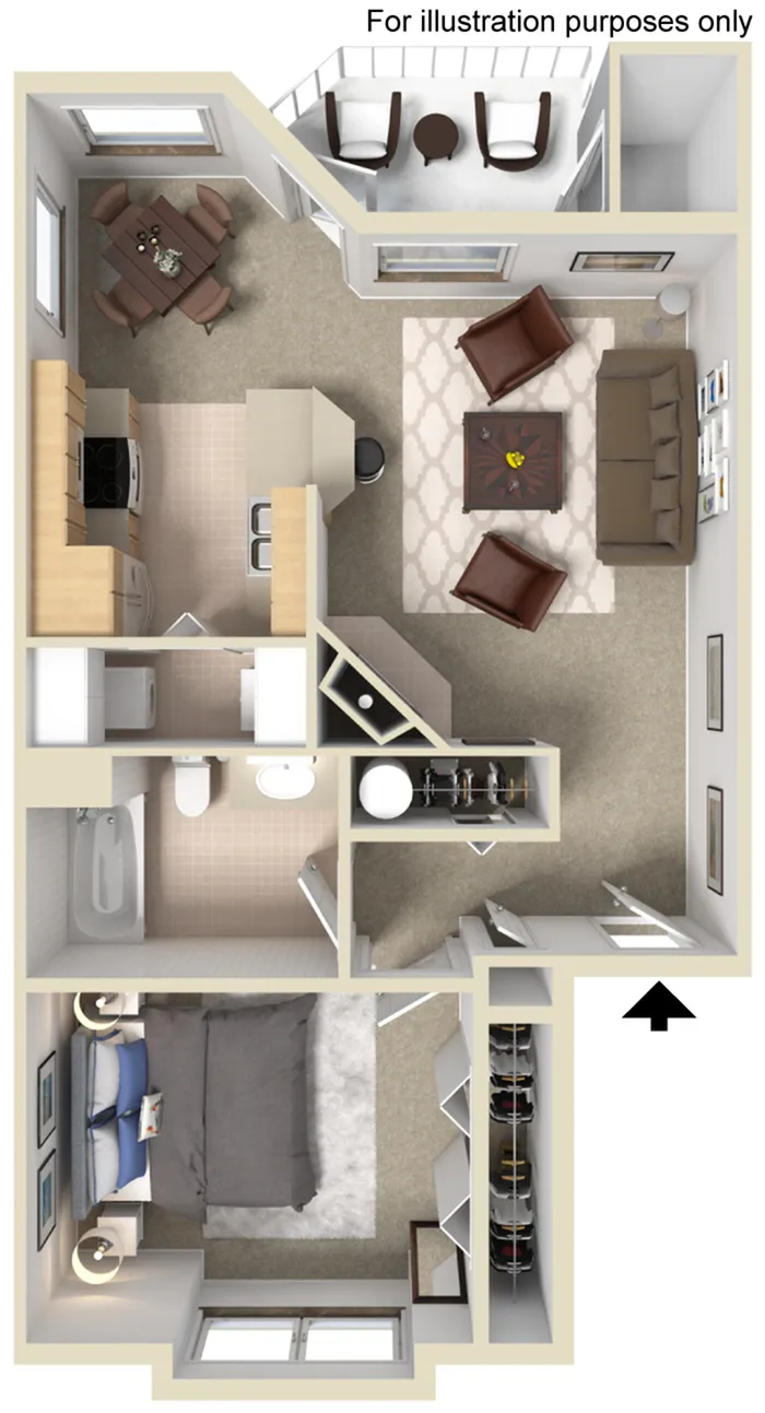 Copper One-Bedroom Apartment | Cascade View Apartments in Vancouver, WA ...
