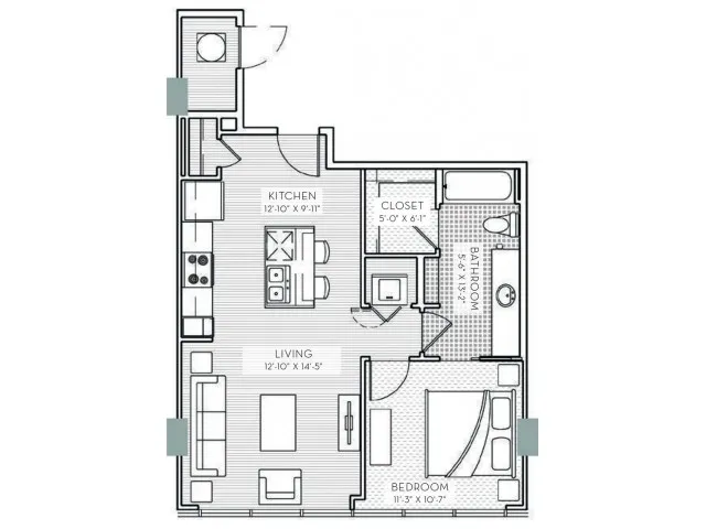 One Bedroom | 1 Bed Apartment | One Light Luxury Apartments