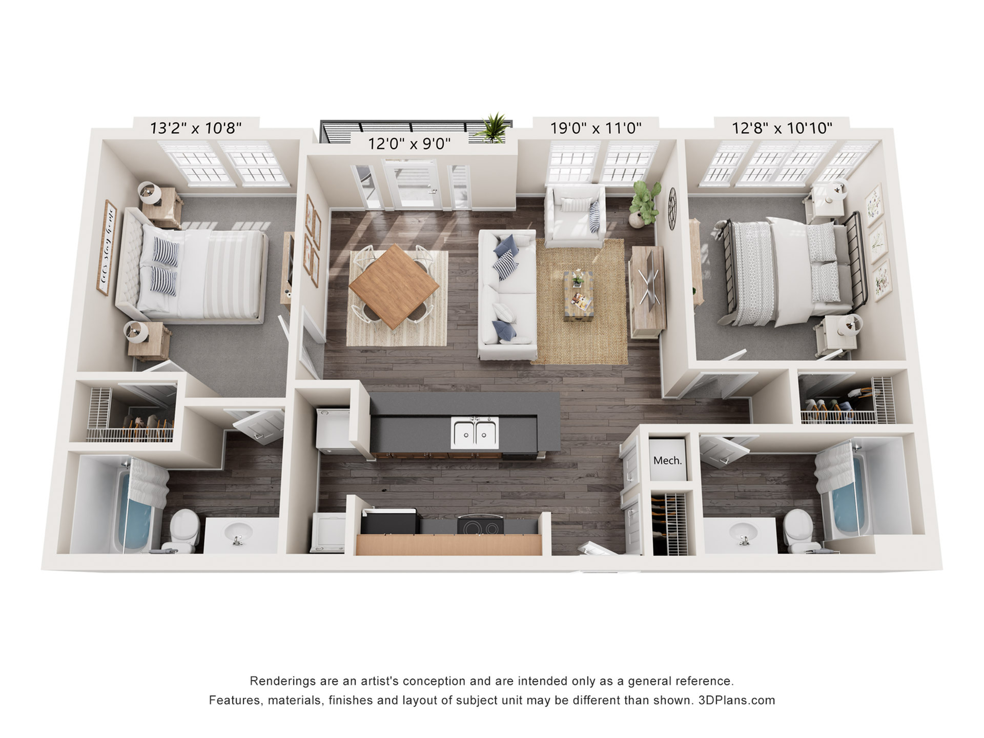 Studio 1, & 2 Bed Apartments - Floor Plans | Alpha Mill Apartments in ...