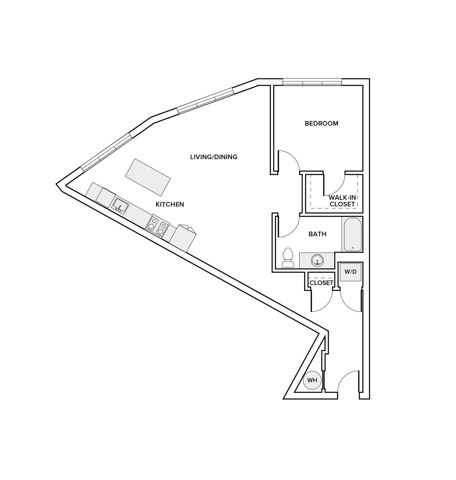 A13 | 1 Bed Apartment | Modera Woodbridge