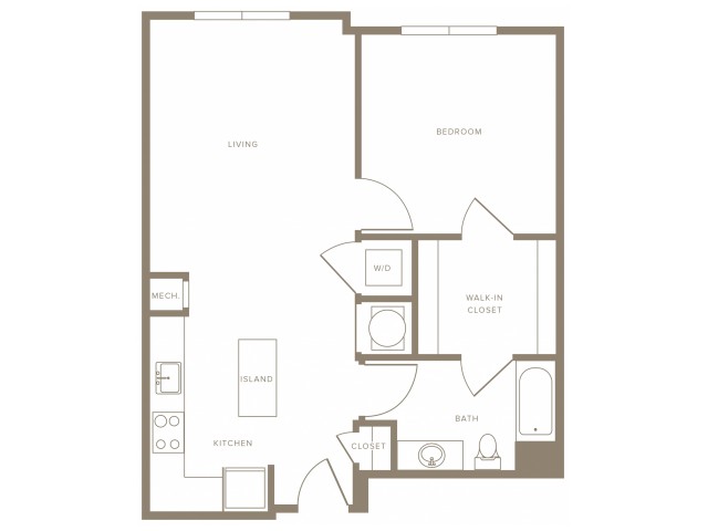 A1HI | 1 Bed Apartment | Modera Natick Center