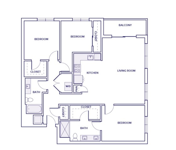 Floor Plans: Modera Apartments in Coral Springs, Florida