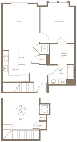 A1AL | 1 Bed Apartment | Modera Natick Center