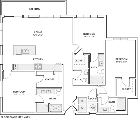 C08 | 3 Bed Apartment | Modera Decatur