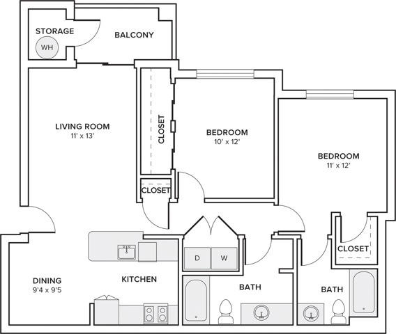 B01 | 2 Bed Apartment | Modera Lacey
