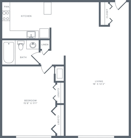 A2 Renovated | 1 Bed Apartment | Alister Arlington Ridge