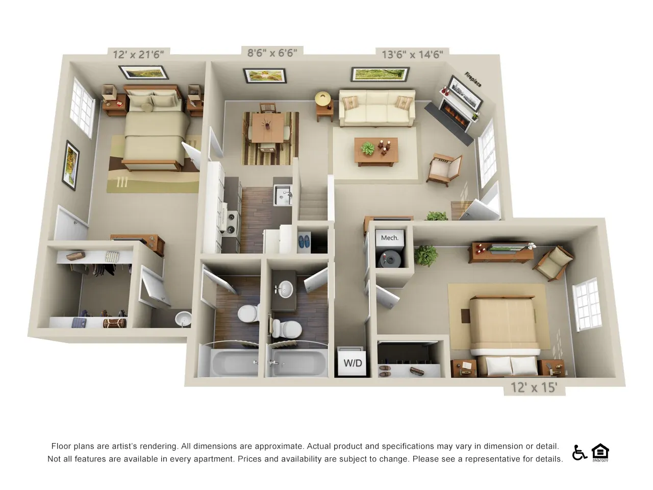 1 and 2-Bedroom Apartments in Aurora, CO | Floor Plans