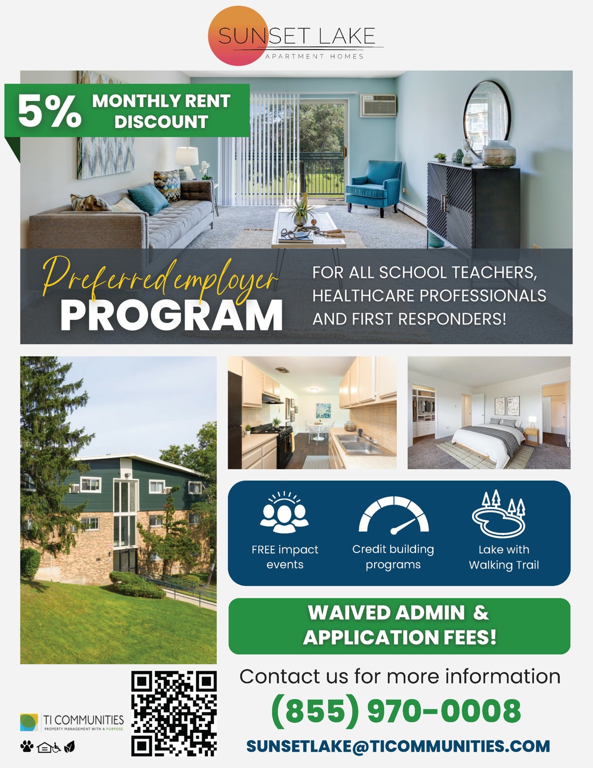 Check Out Apartment Amenities in Justice, IL: Sunset Lake