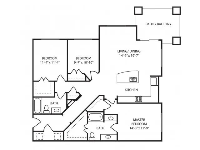 1 - 3 Bed Apartments - Check Availability | The Reserve at Sandstone ...