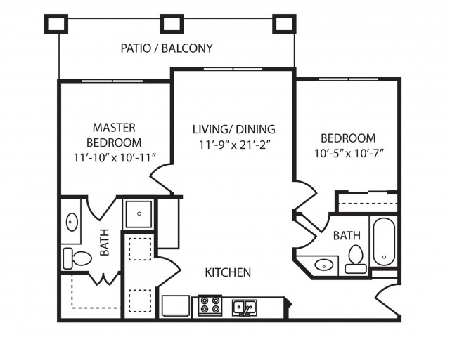 1 - 3 Bed Apartments - Check Availability | The Reserve at Sandstone ...