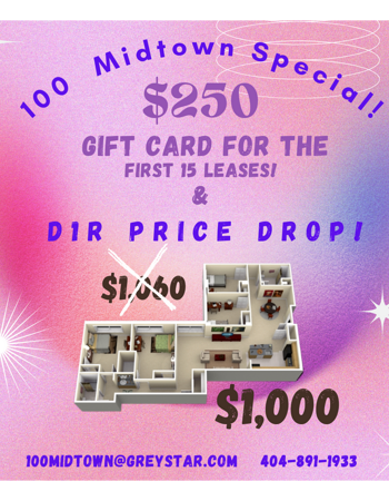 100 Midtown Apartment Rentals