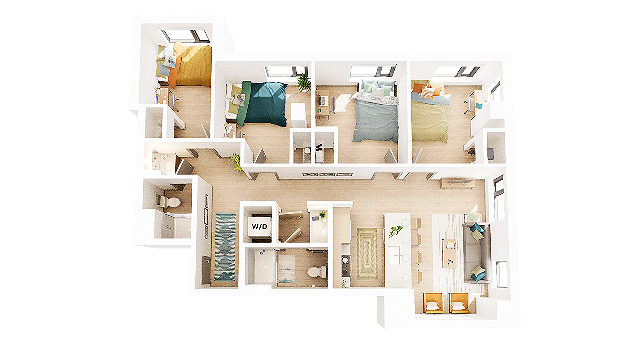 Studio, 1, 2, 3 & 4 Bedroom Apartments | The Accolade