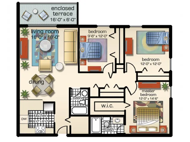 1 - 3 Bed Apartments - Check Availability | 2500 Inverrary Club Apartments