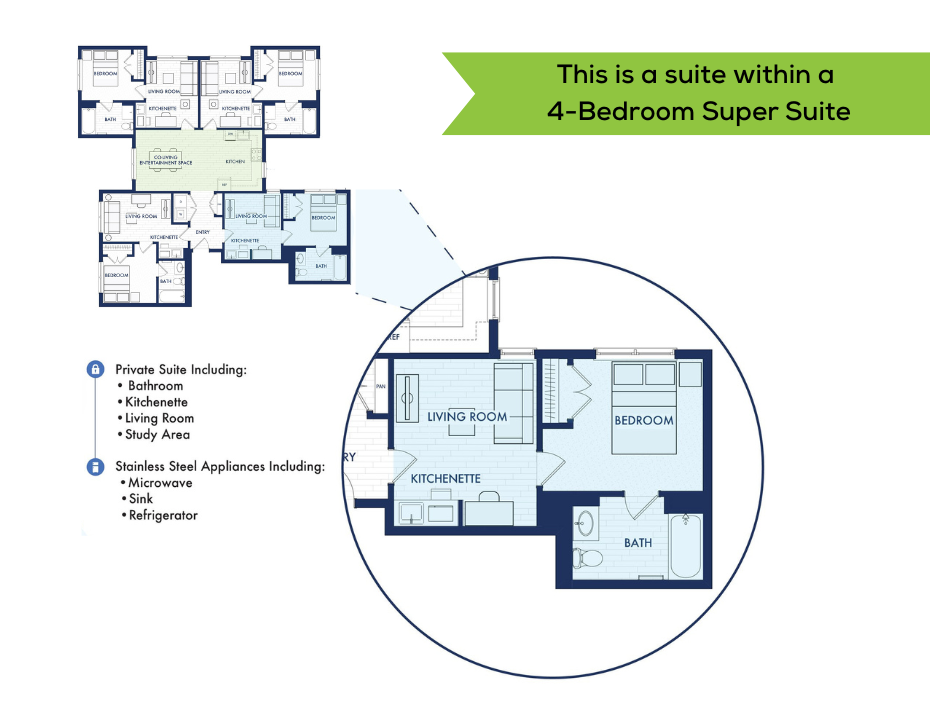 Super Suite - The Thomas | 1 Bed Apartment | The Valley