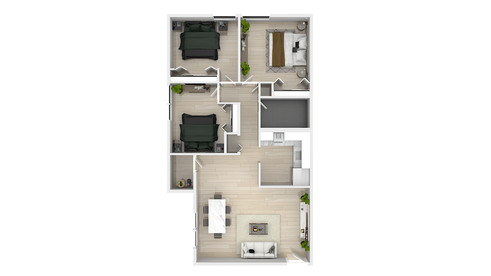 1 - 3 Bed Apartments - Check Availability | Fox Hill Apartments