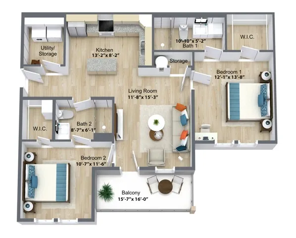 1 - 2 Bed Apartments - Check Availability | Skyline Terrace | Skyline ...