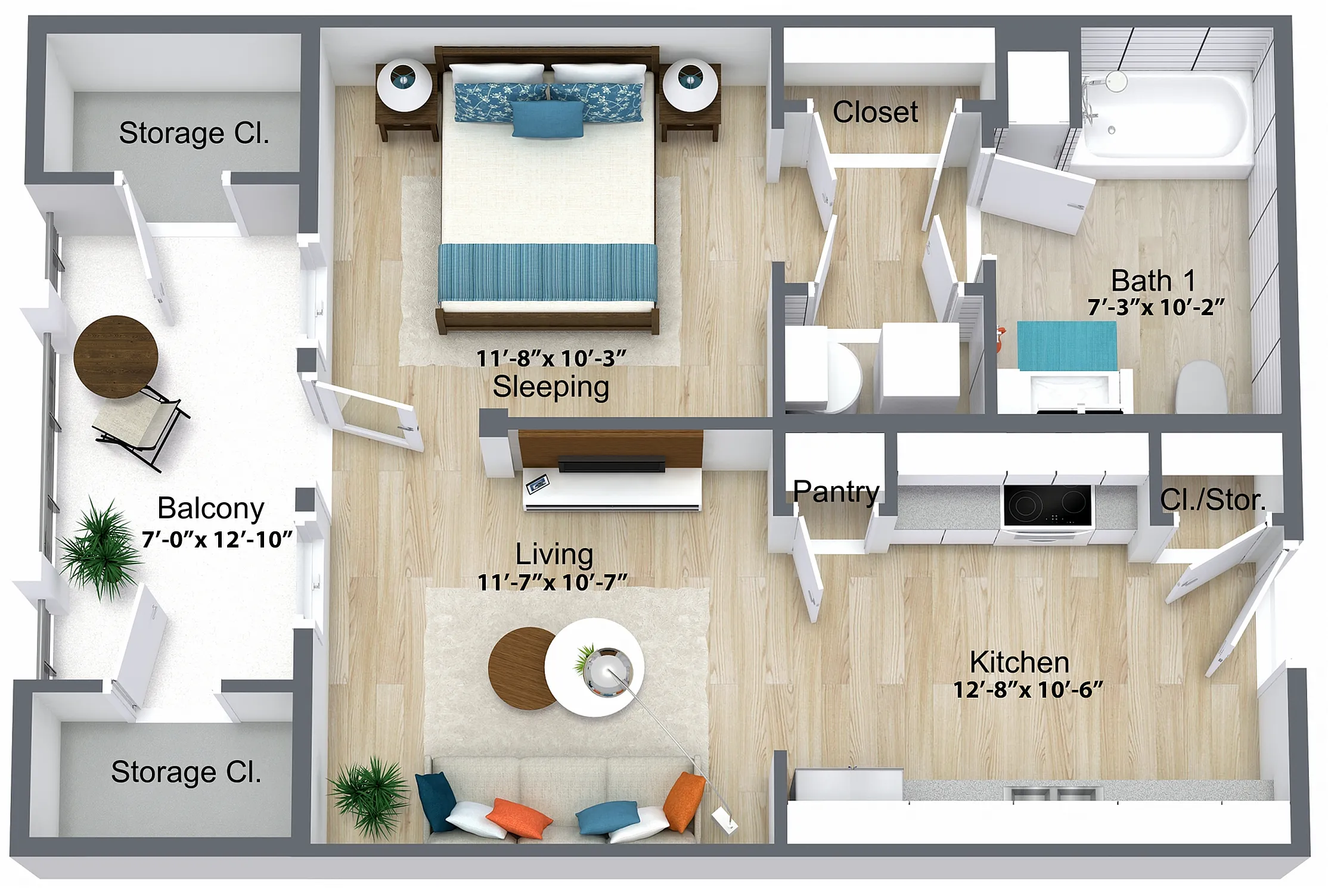 1 - 2 Bed Apartments - Check Availability | Skyline Terrace | Skyline ...