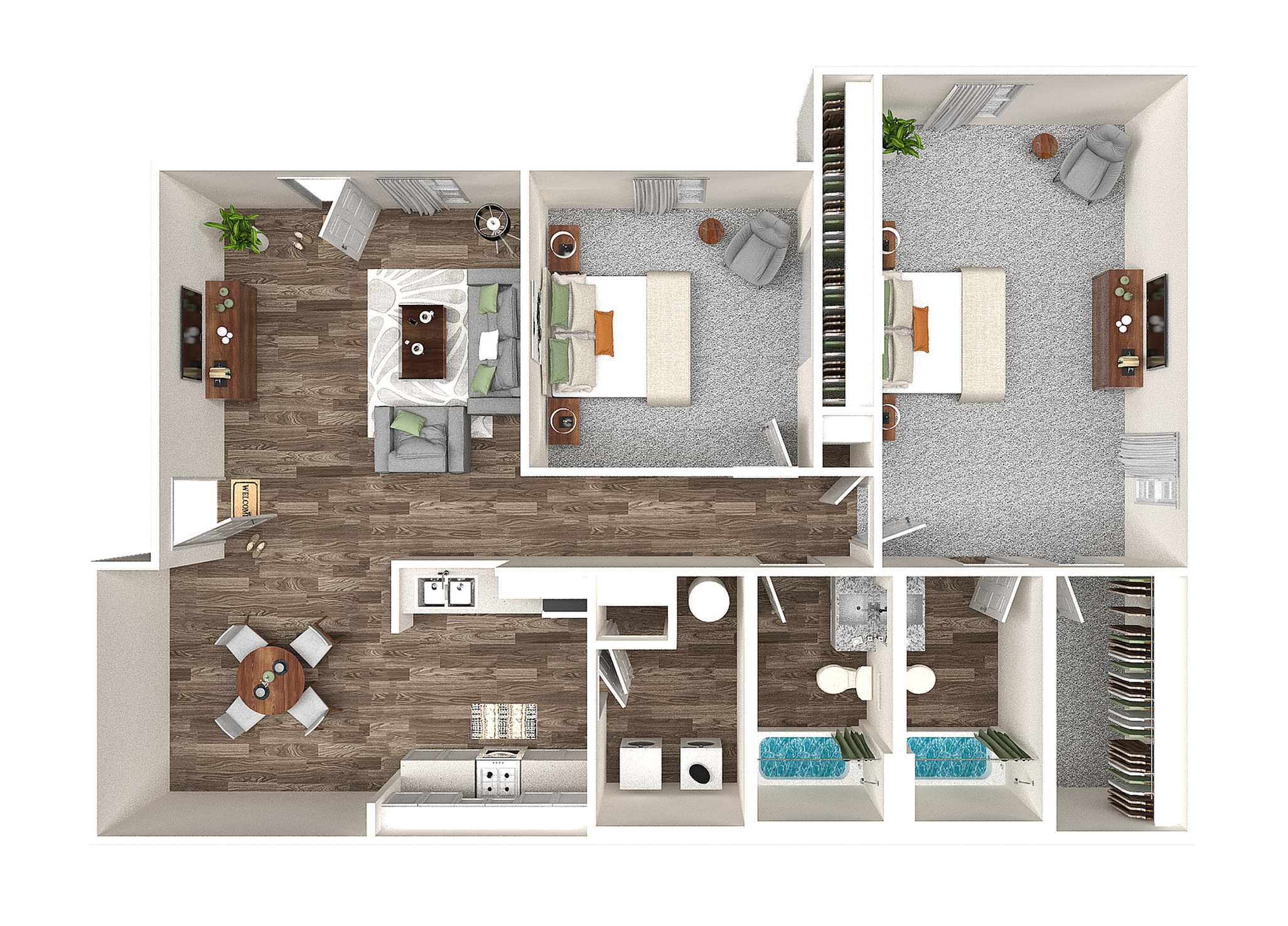 2 - 3 Bed Apartments - Check Availability | The Collins Apartment Homes ...