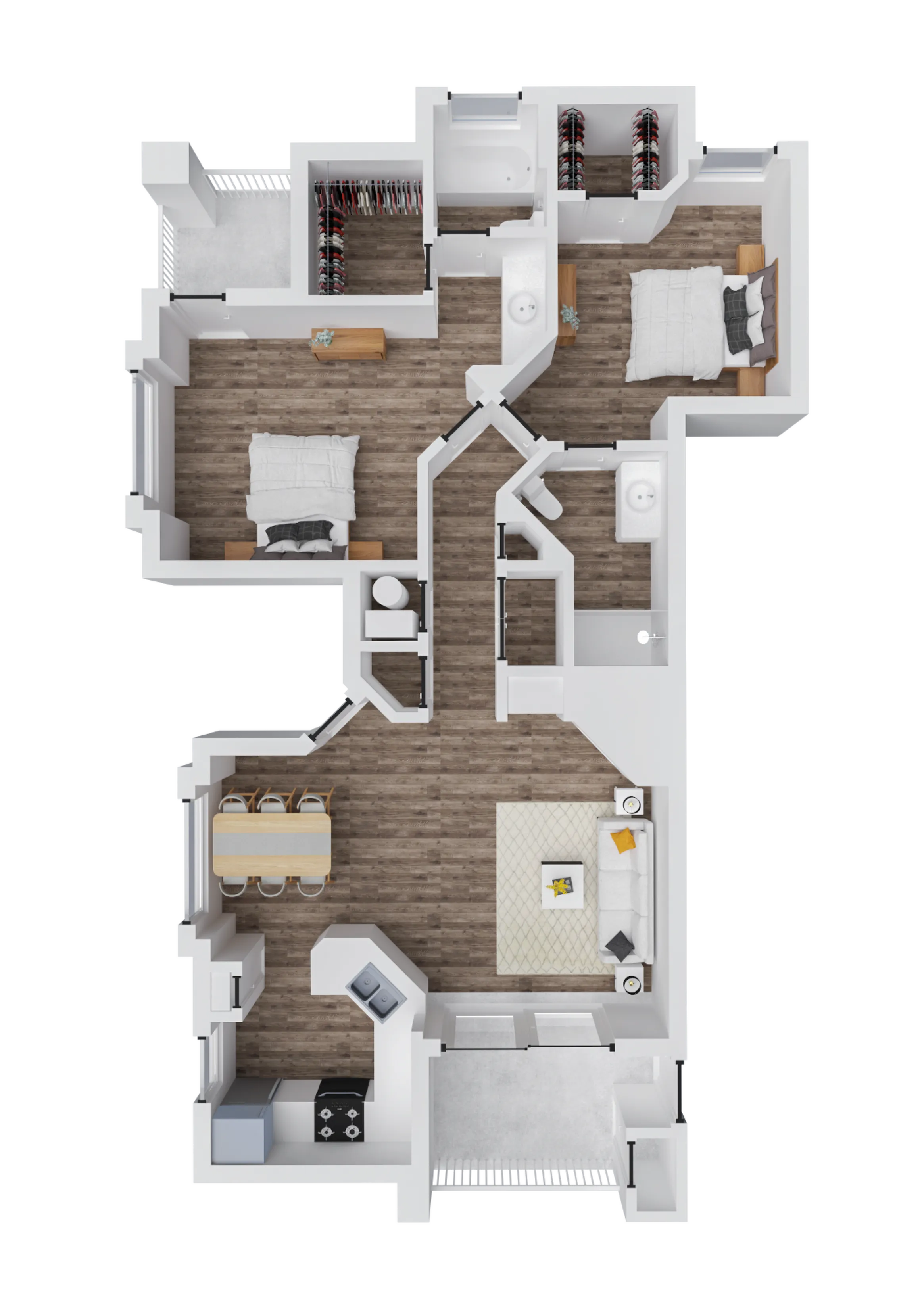 Two Bedroom Two Bath | 2 Bed Apartment | Grand View at Flatirons