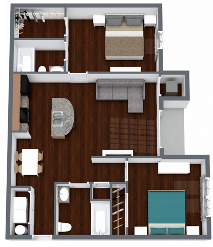 The McIntosh | 2 Bed Apartment | Amerson Orchard Apartments