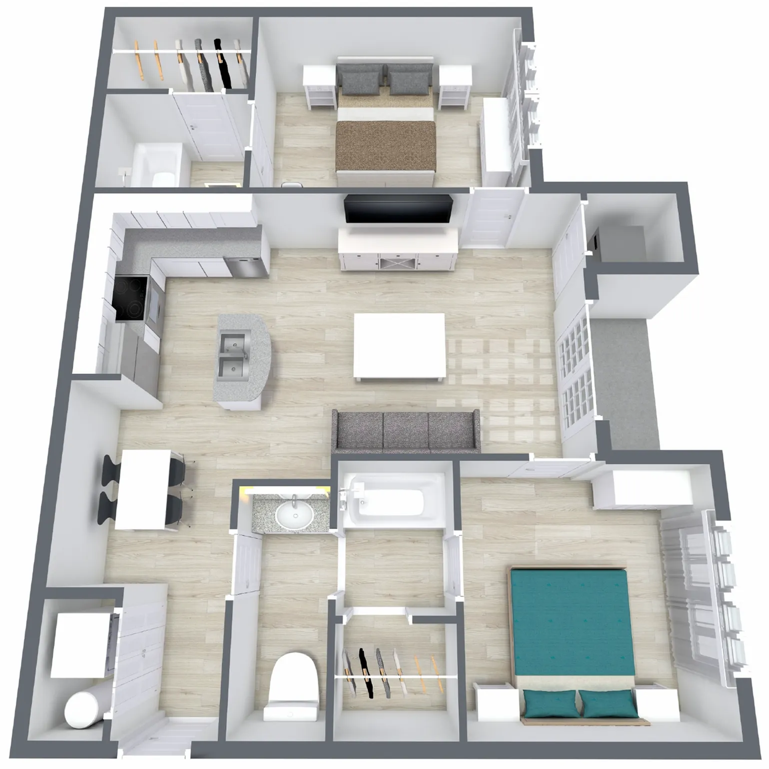 The McIntosh II | 2 Bed Apartment | Amerson Orchard Apartments
