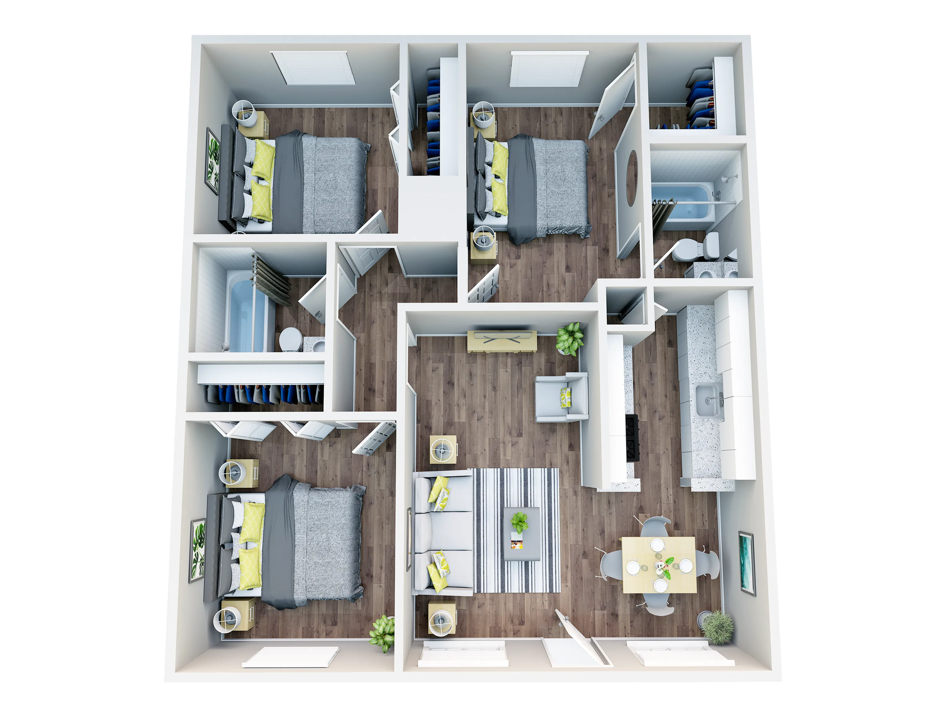 3X2 C1R | 3 Bed Apartment | The Forum