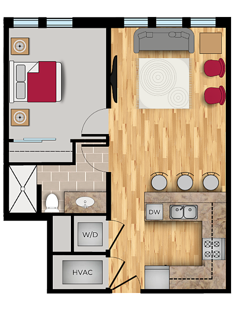 1 - 3 Bed Apartments - Check Availability | Chesterfield Lofts