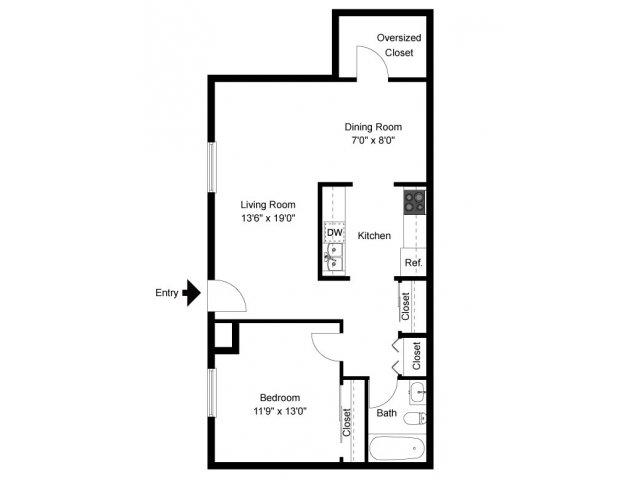 One Bedroom Private Entry | 1 Bed Apartment | Park City Apartments